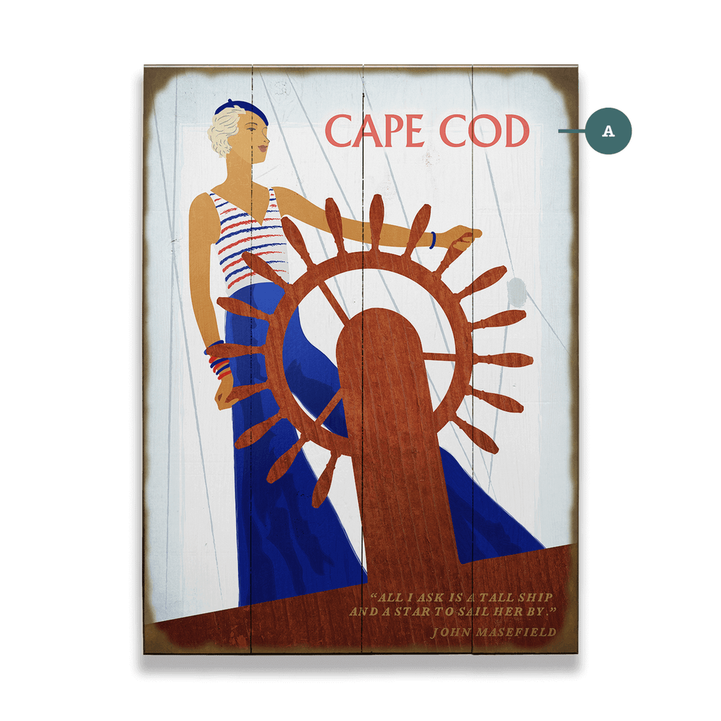 A Tall Ship and a Star to Sail Her By - Wood & Metal Wall Art – Old ...