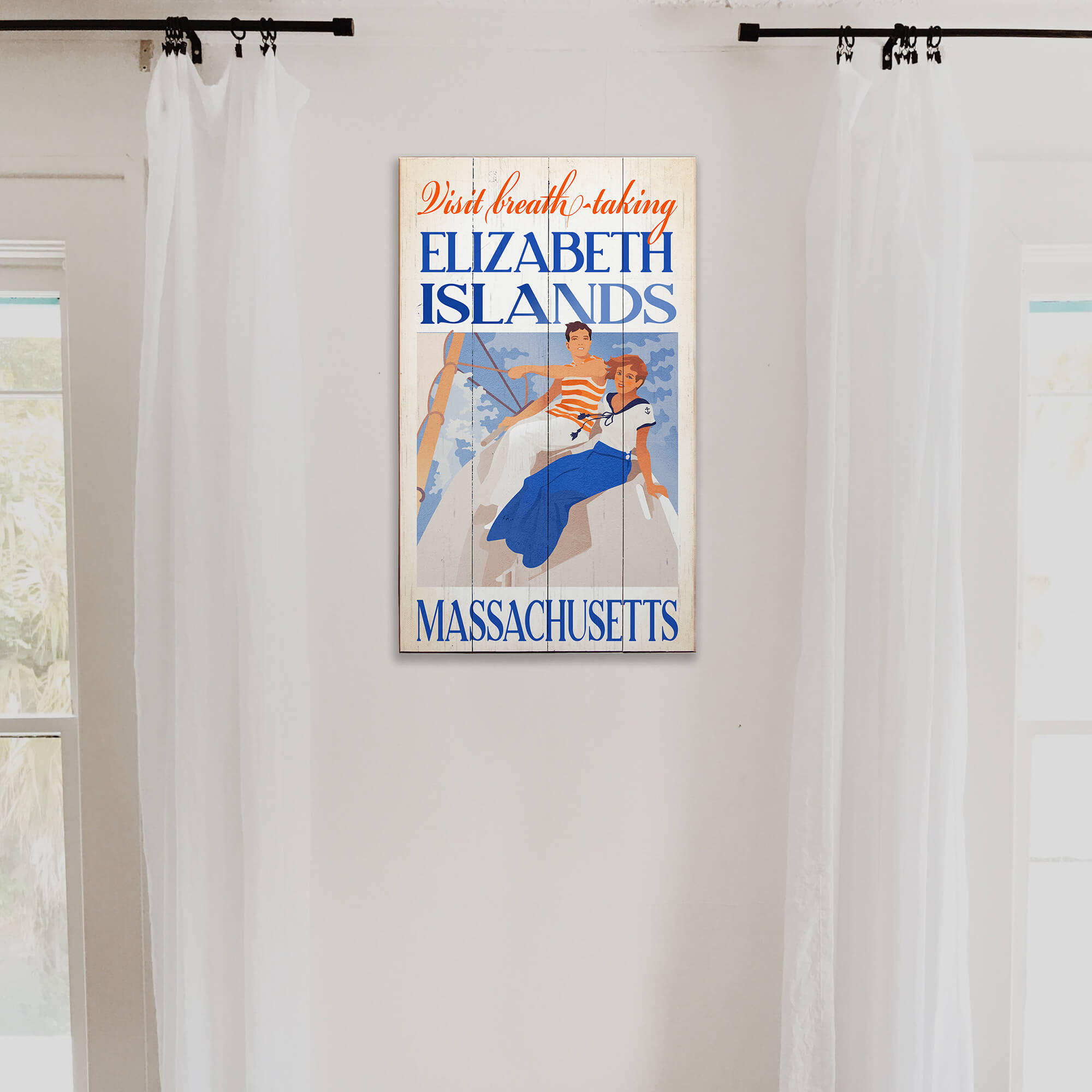 Shared Horizons (3 lines) - Wood & Metal Wall Art – Old Wood Signs