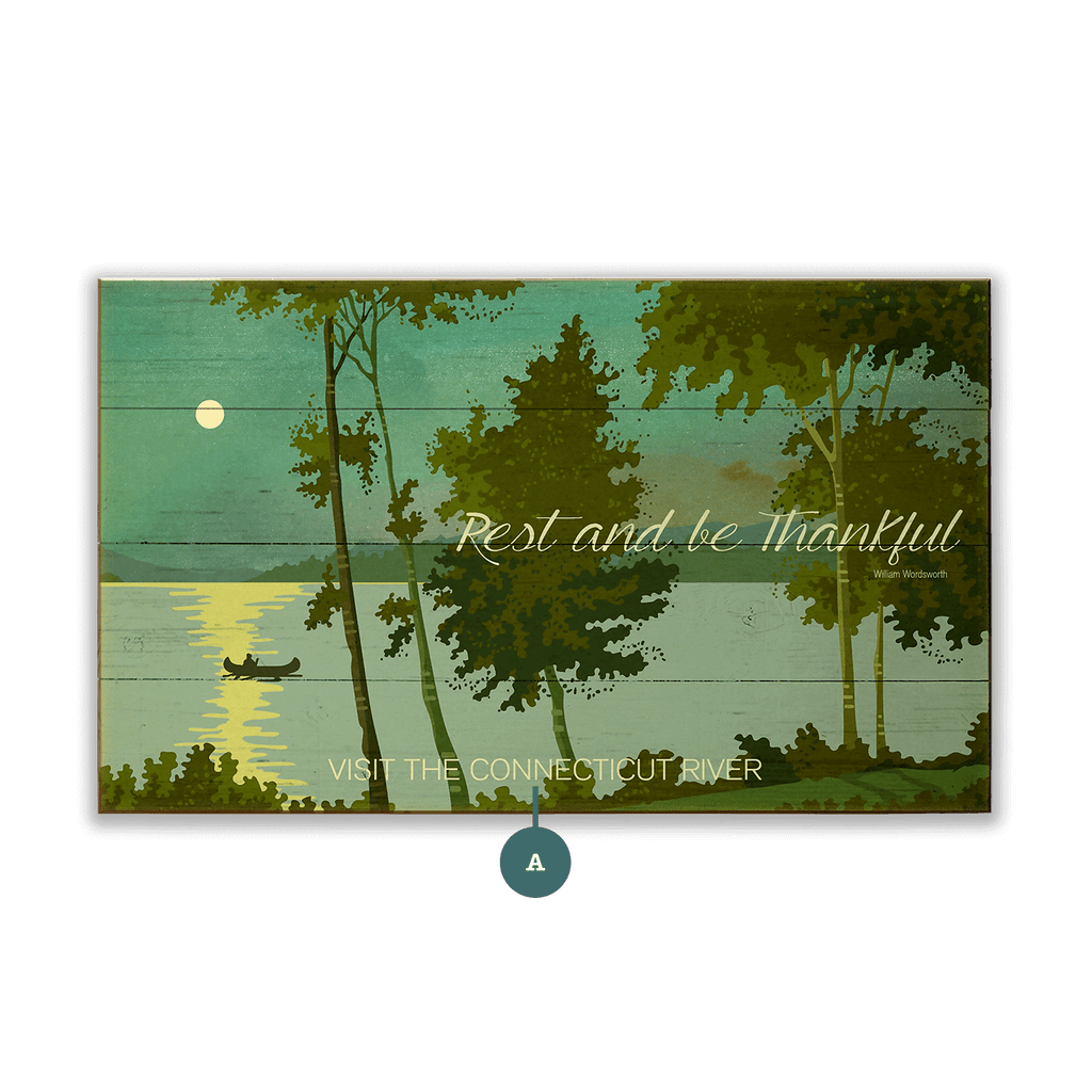 Rest and Be Thankful - Wood & Metal Wall Art – Old Wood Signs
