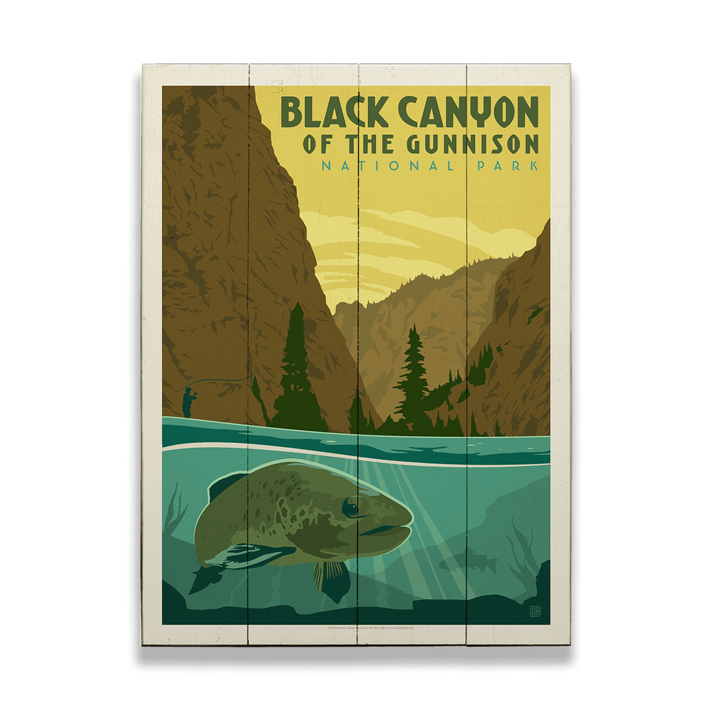 Black Canyon of the Gunnison National Park: River Trout - Wood & Metal ...