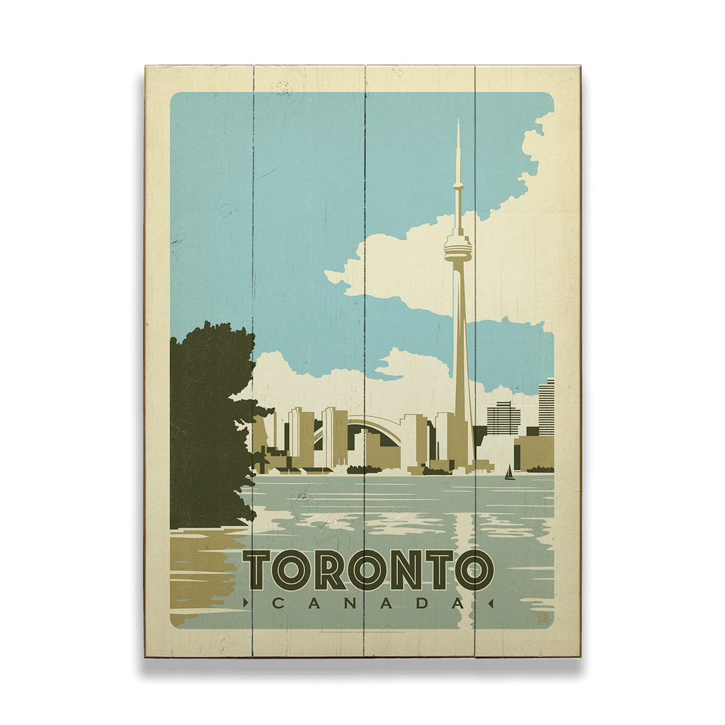 Toronto, Canada- Wood & Metal Wall Art – Old Wood Signs