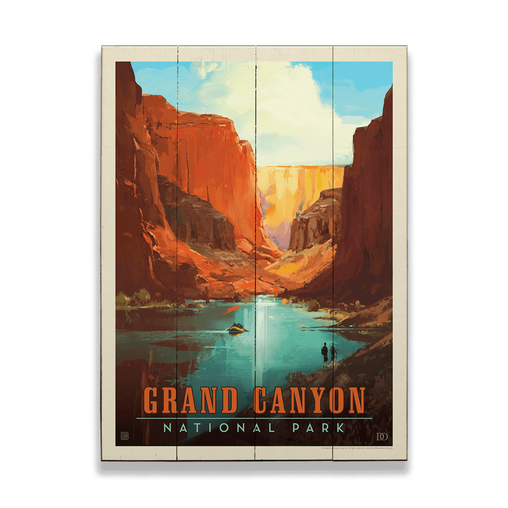 Grand Canyon National Park: River Expedition - Wood & Metal Wall Art ...
