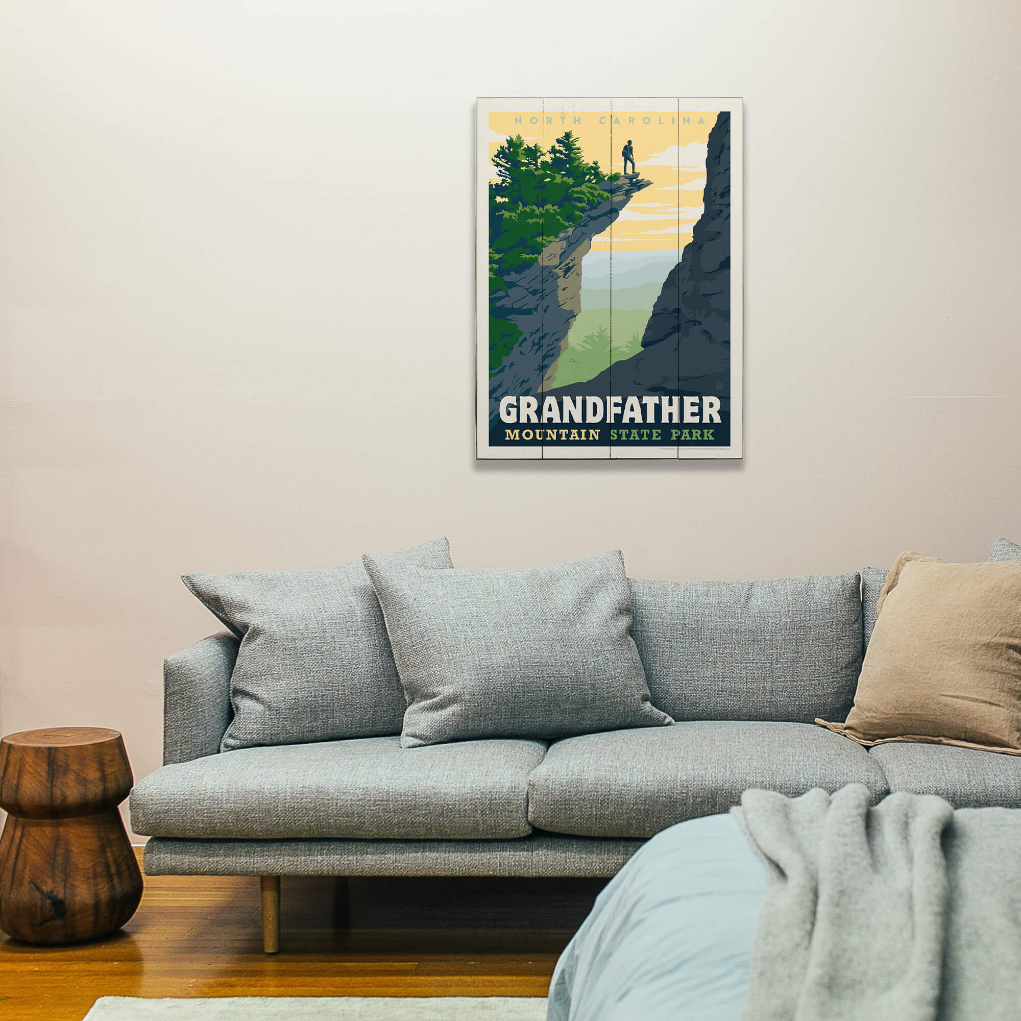 Grandfather Mountain State Park - Wood & Metal Wall Art – Old Wood Signs