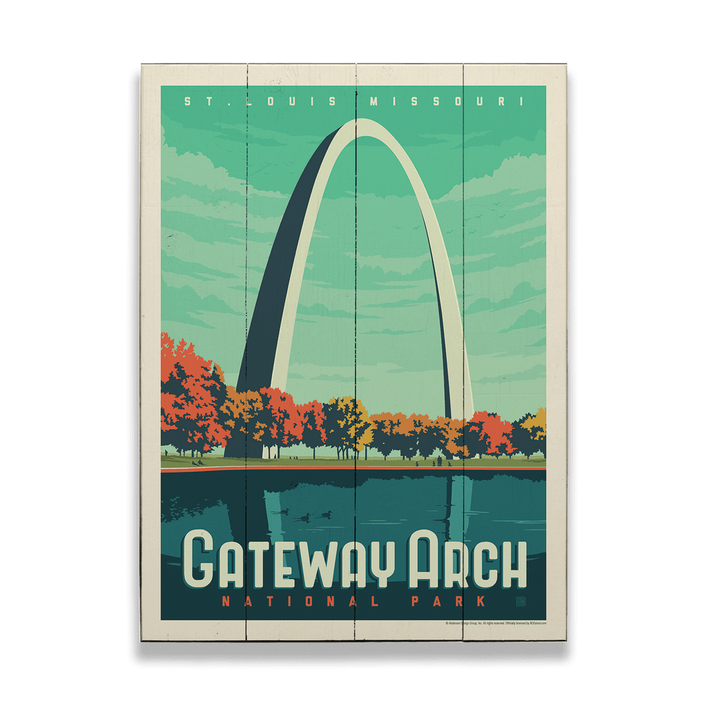 Gateway Arch National Park: St. Louis Missouri - Wood & Metal Wall Art ...