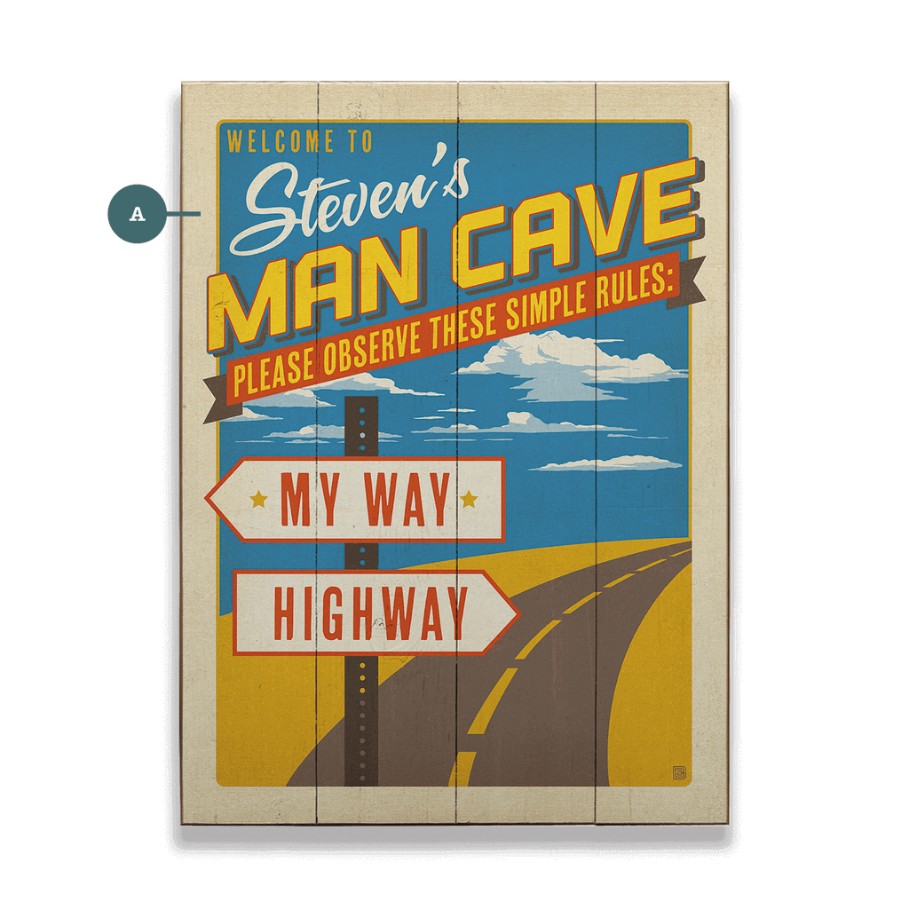 My Way or the Highway - Wood & Metal Wall Art – Old Wood Signs