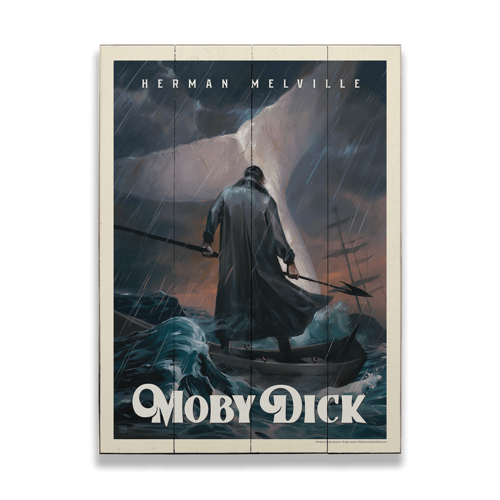 Literary Classic: Moby Dick - Wood & Metal Wall Art – Old Wood Signs