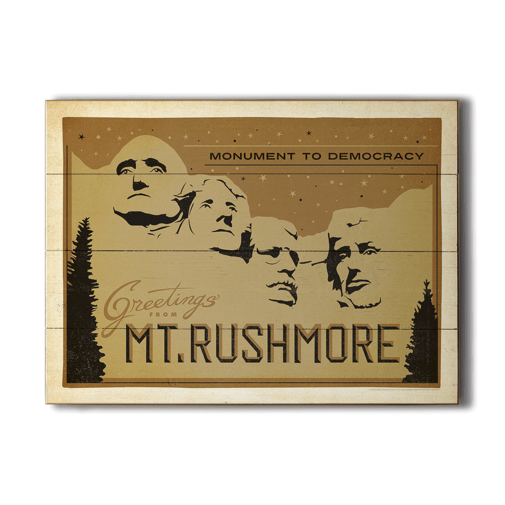 Mount Rushmore: Twilight Tribute - Wood & Metal Wall Art – Old Wood Signs