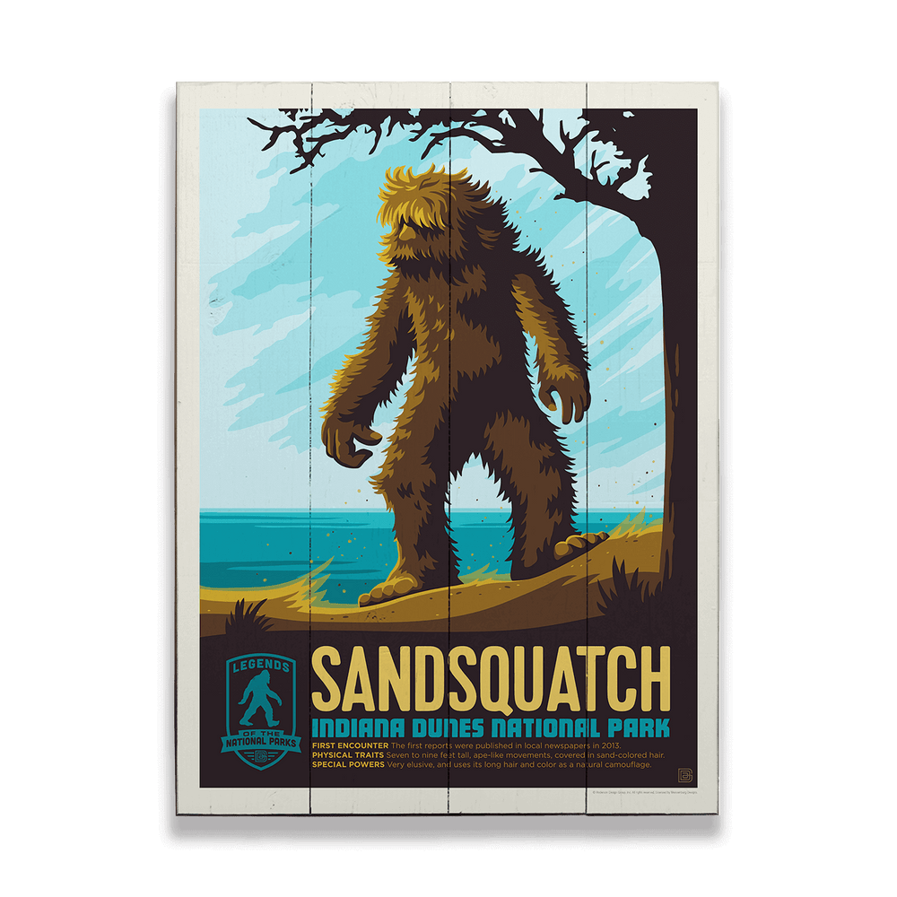 Sandsquatch: Dune Dweller - Wood & Metal Wall Art – Old Wood Signs