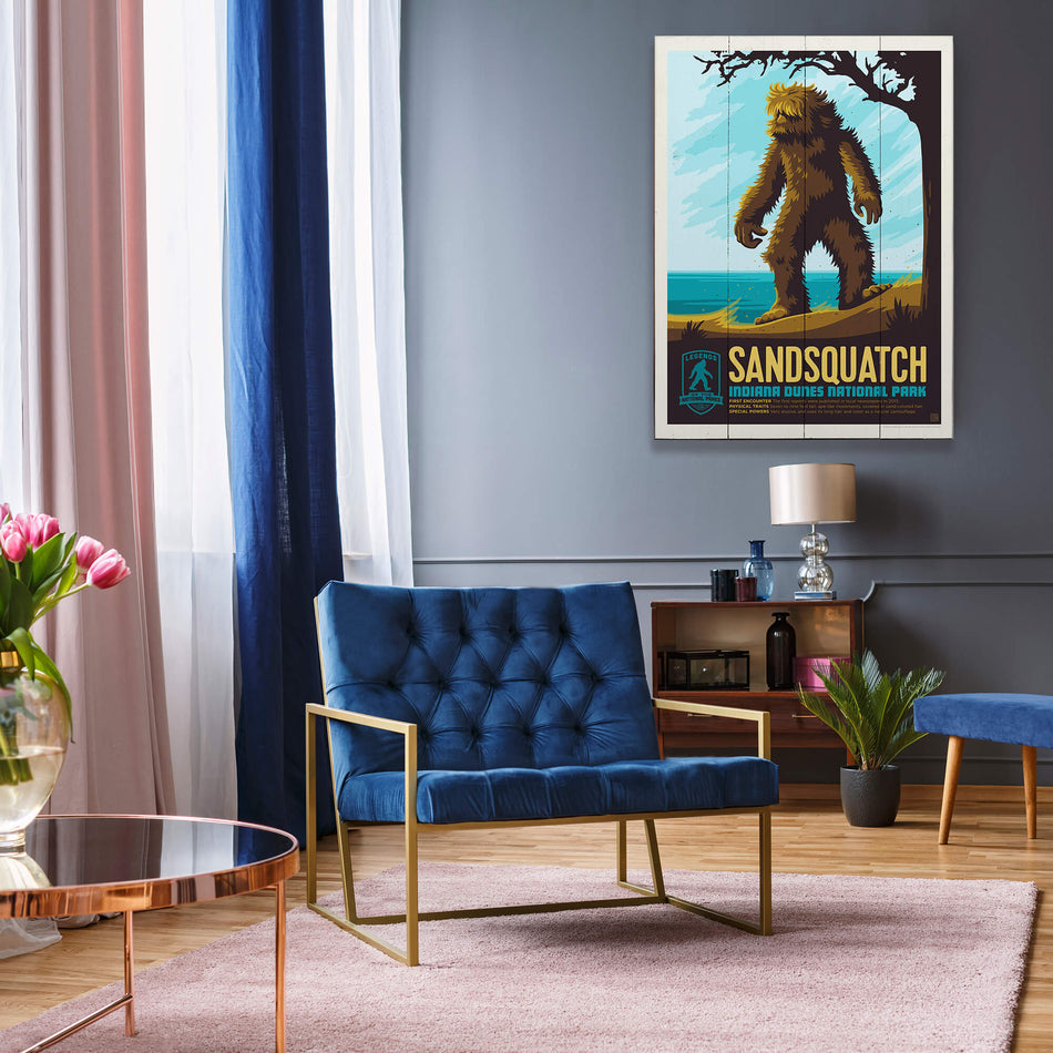 Sandsquatch: Dune Dweller - Wood & Metal Wall Art – Old Wood Signs