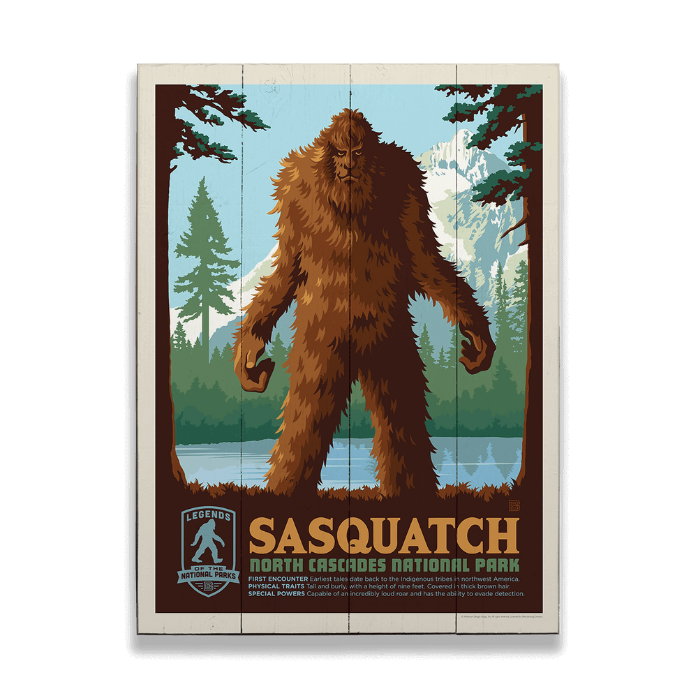 Sasquatch: North Cascades Mystery - Wood & Metal Wall Art – Old Wood Signs