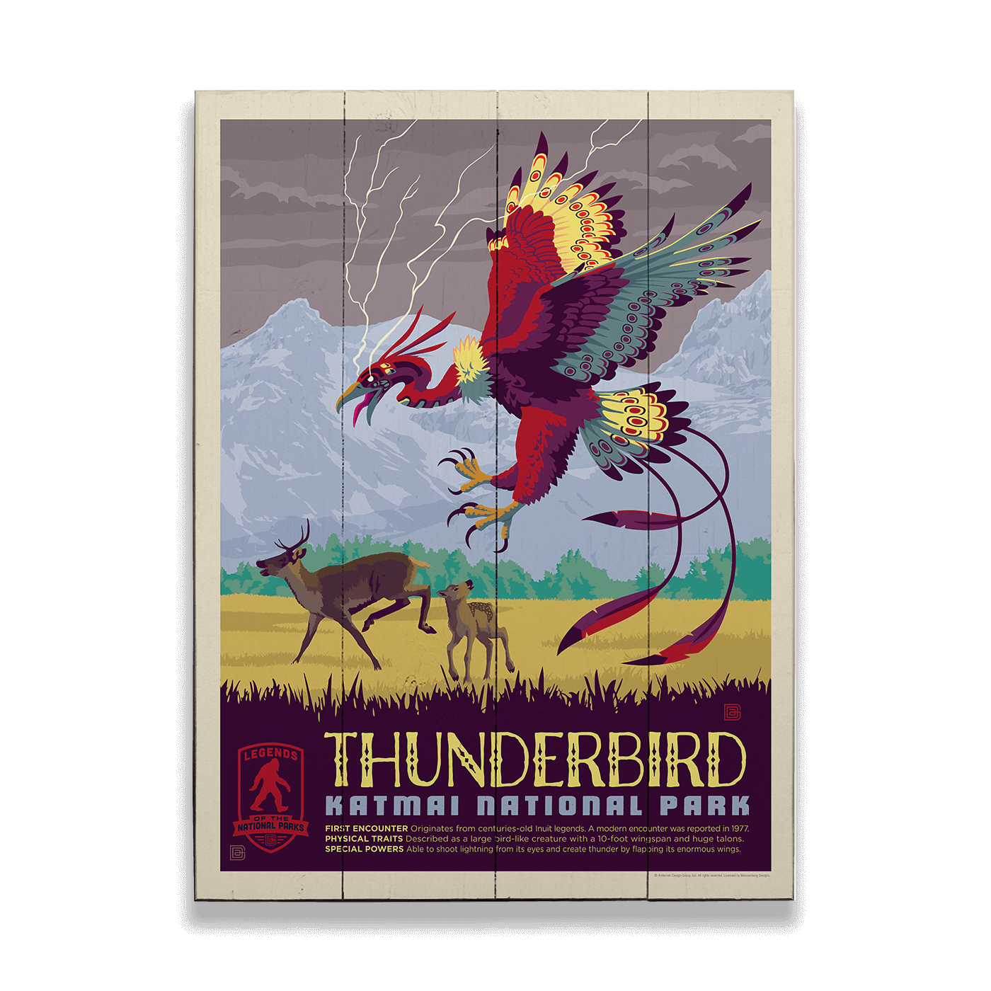 Thunderbird: Majesty of the Mountain Skies - Wood & Metal Wall Art ...