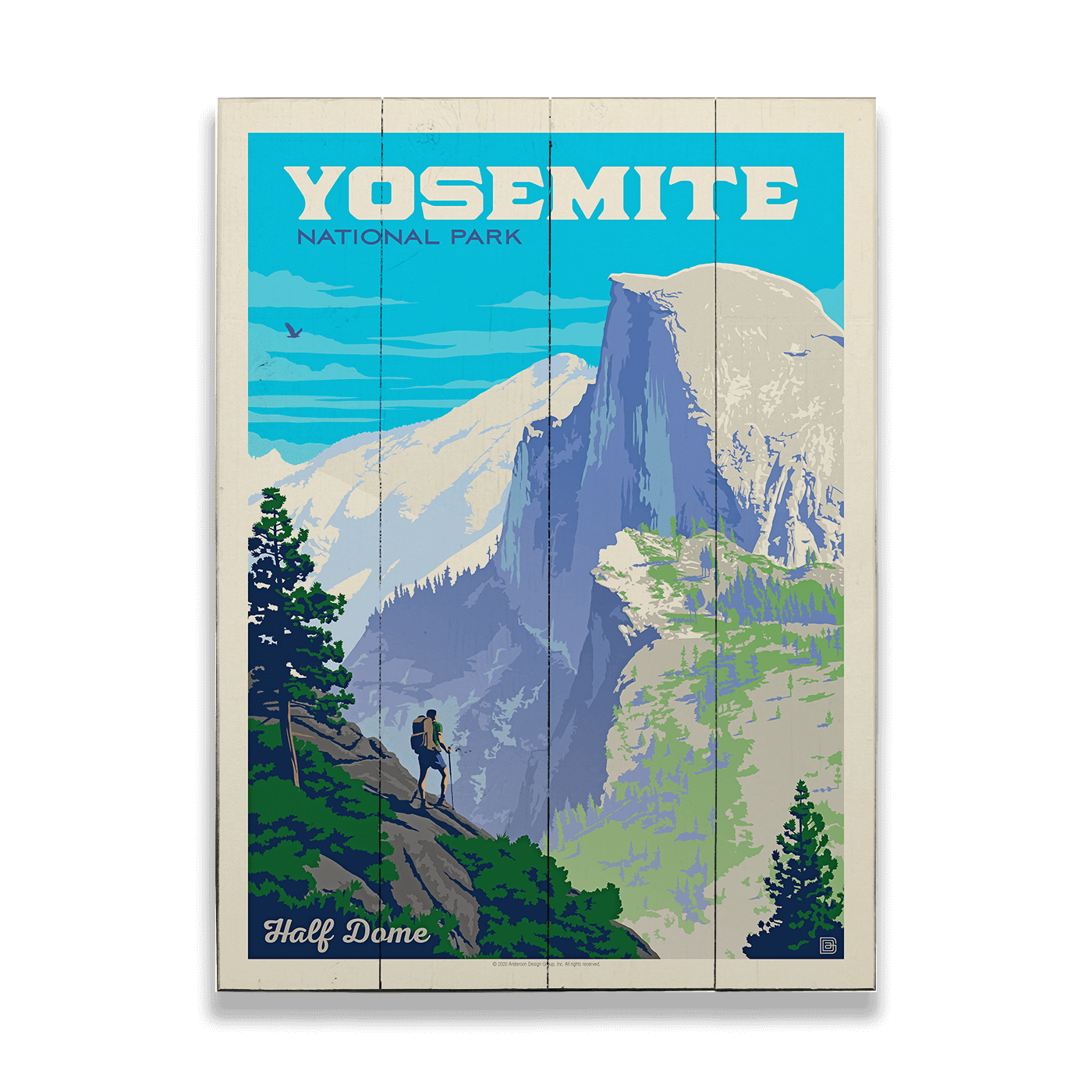 Yosemite National Park: Half Dome 2 - Wood & Metal Wall Art – Old Wood ...