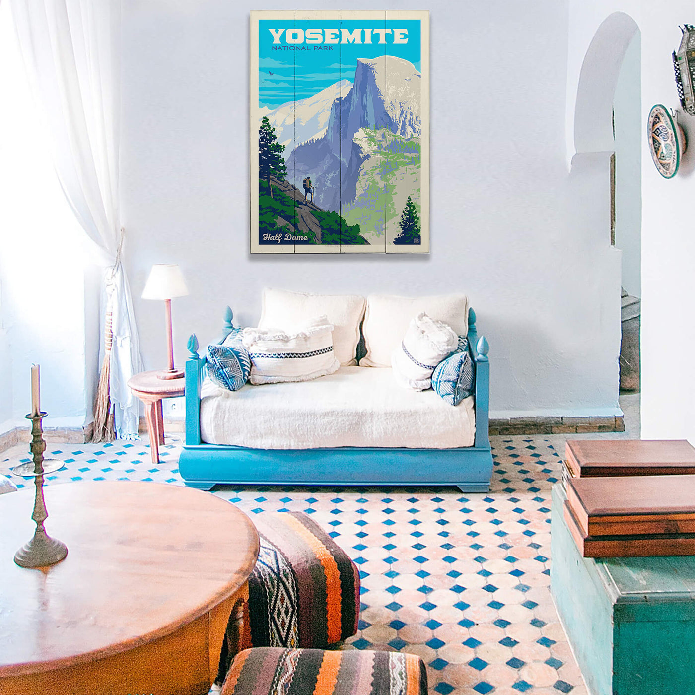 Yosemite National Park: Half Dome 2 - Wood & Metal Wall Art – Old Wood ...