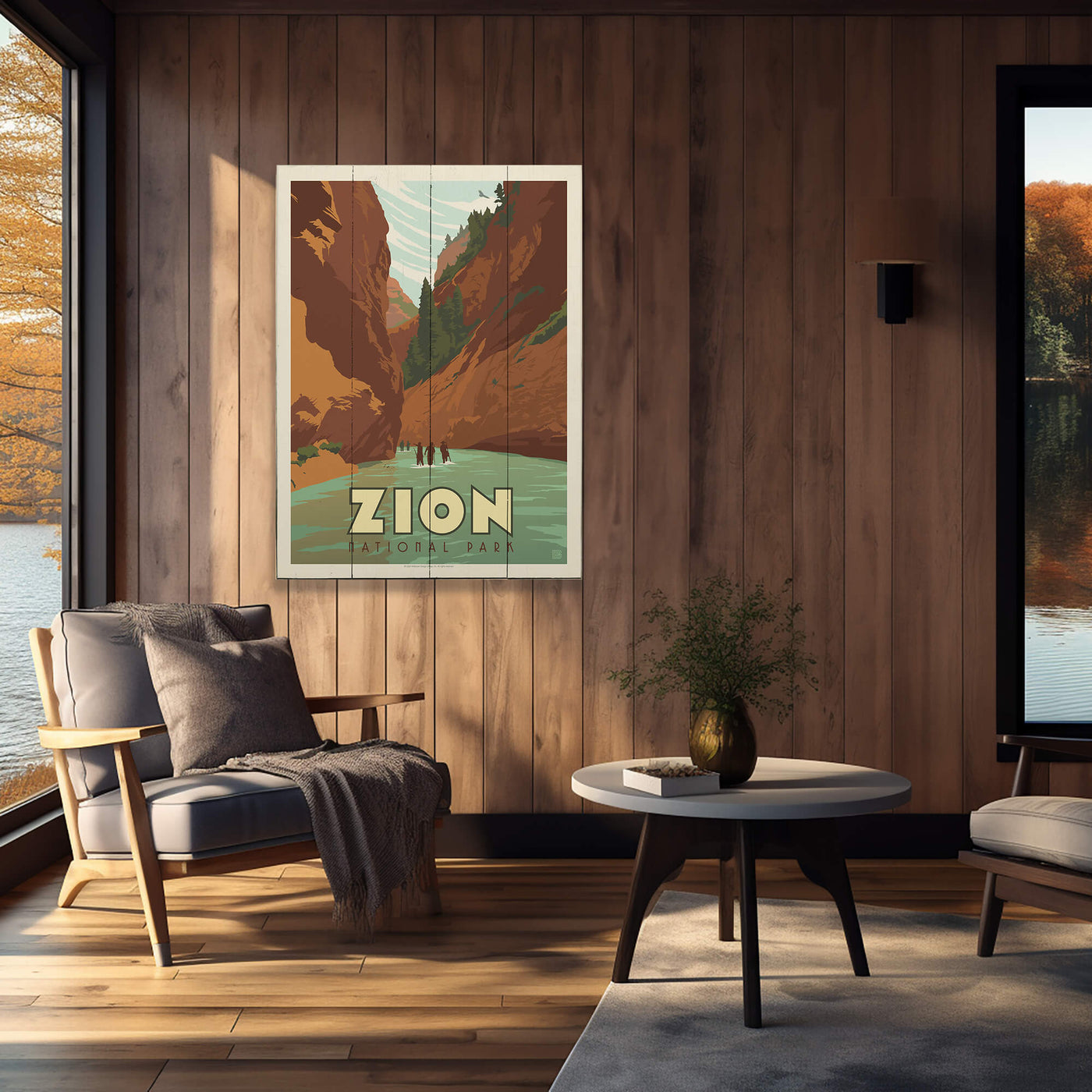 Zion National Park River Walk - Wood Plank Wall Art – Old Wood Signs