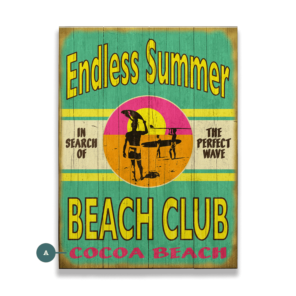 The Endless Summer: Cocoa Beach - Wood & Metal Wall Art – Old Wood Signs