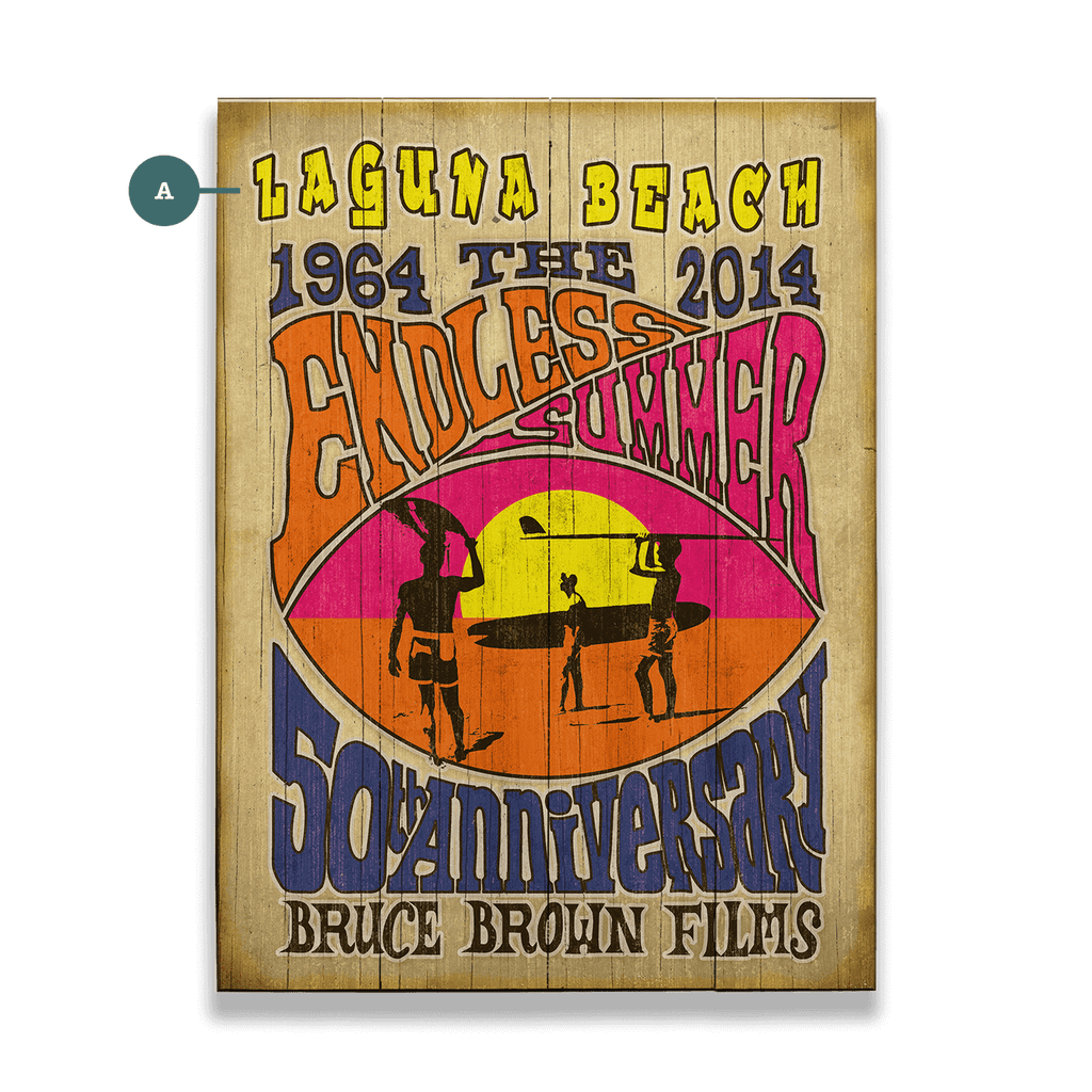 The Endless Summer: 50th Anniversary - Wood & Metal Wall Art – Old Wood ...