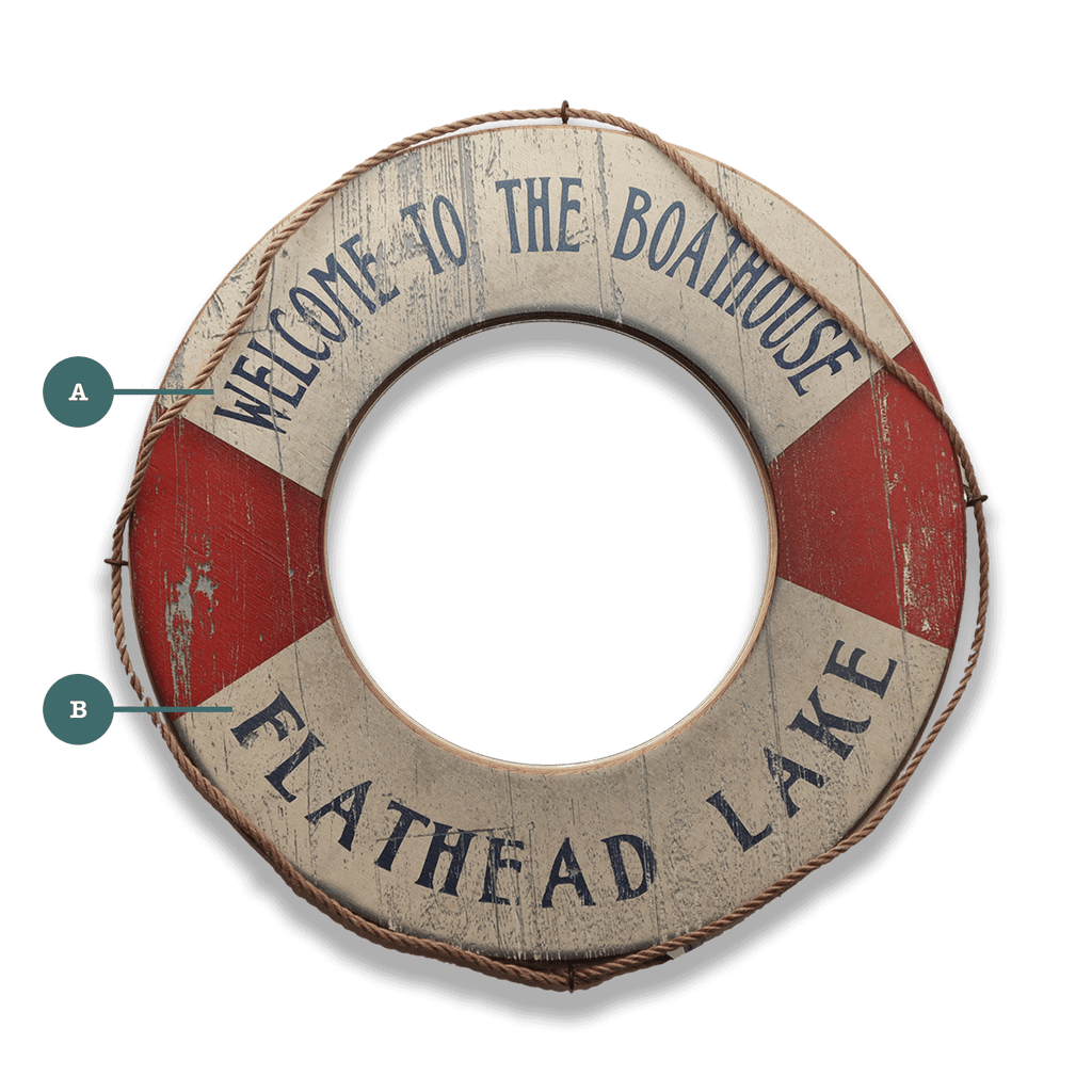 Life Preserver - Wood Wall Decor – Old Wood Signs
