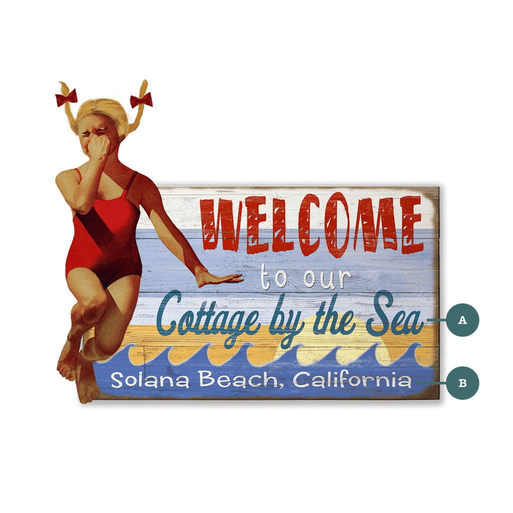 A Girl's Jump for Joy - Wall Decor – Old Wood Signs