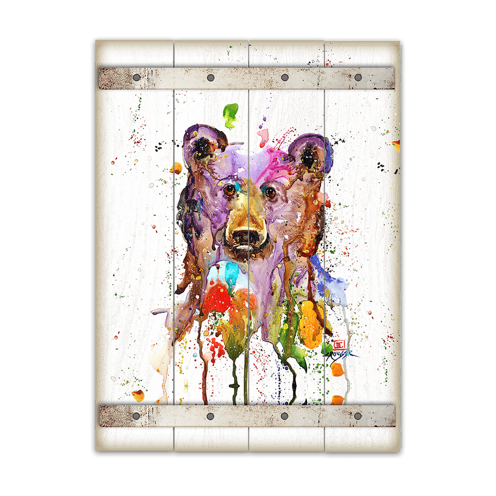 Crazy Bear - Wood Plank Wall Art – Old Wood Signs