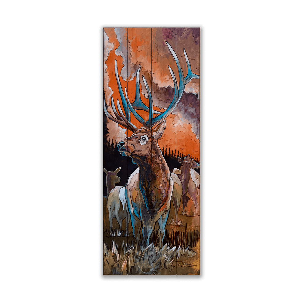 BHA Elk - Wood & Metal Wall Art – Old Wood Signs