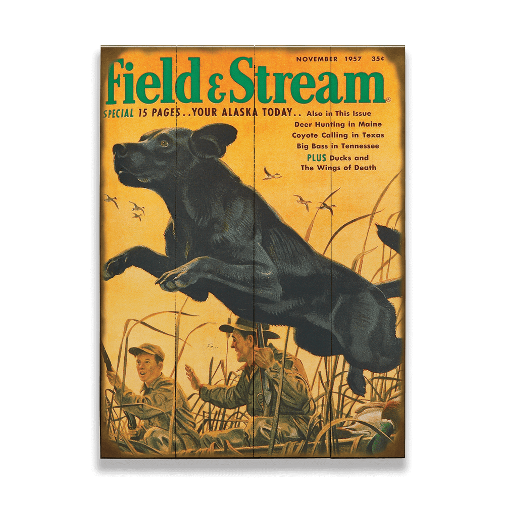 Field & Stream Cover November 1957 - Wood & Metal Wall Art – Old Wood Signs