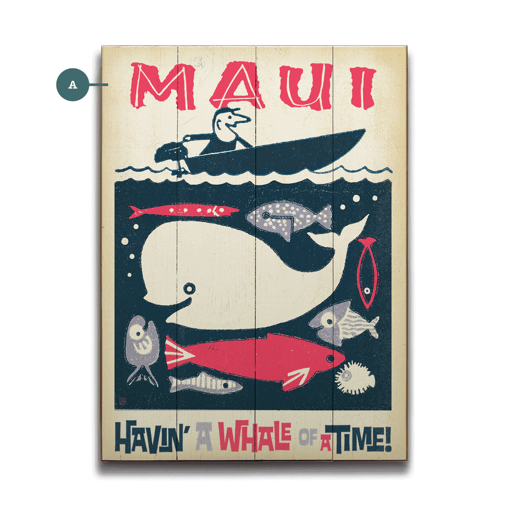 Havin' a Whale of a Time! - Wood & Metal Wall Art – Old Wood Signs