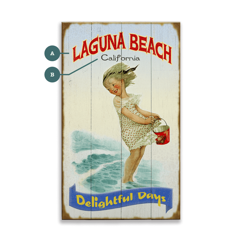 Wind, Waves and Beach Bliss - Wood & Metal Wall Art – Old Wood Signs