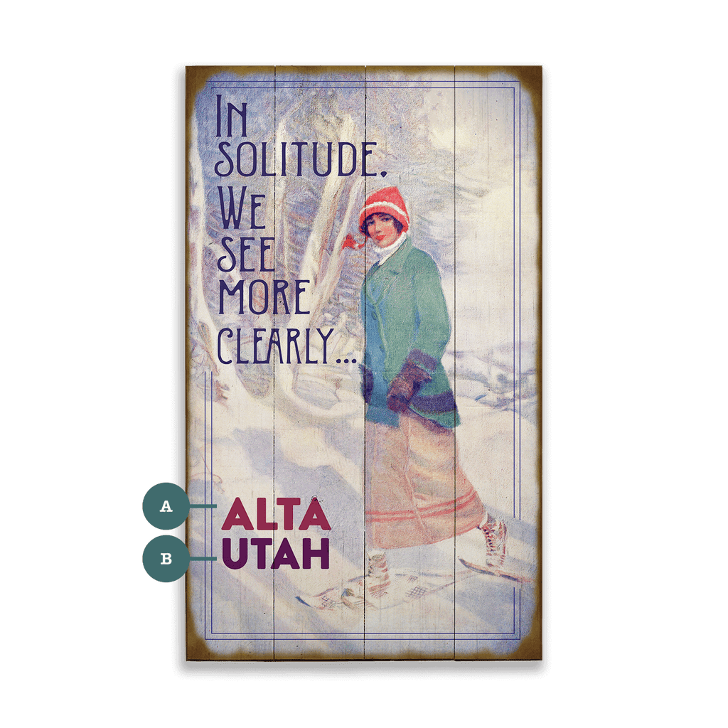 In Solitude, We See More Clearly - Wood & Metal Wall Art – Old Wood Signs