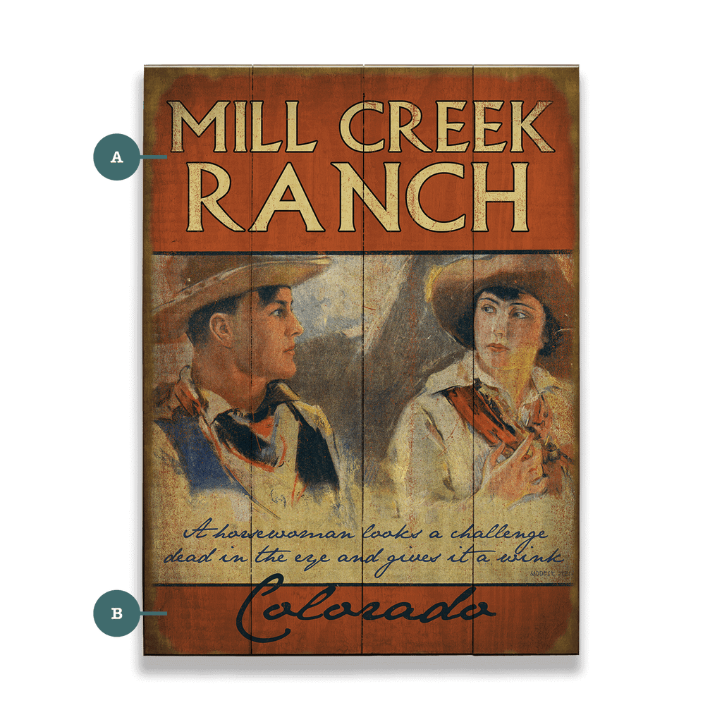 Dead in the Eye - Wood & Metal Wall Art – Old Wood Signs