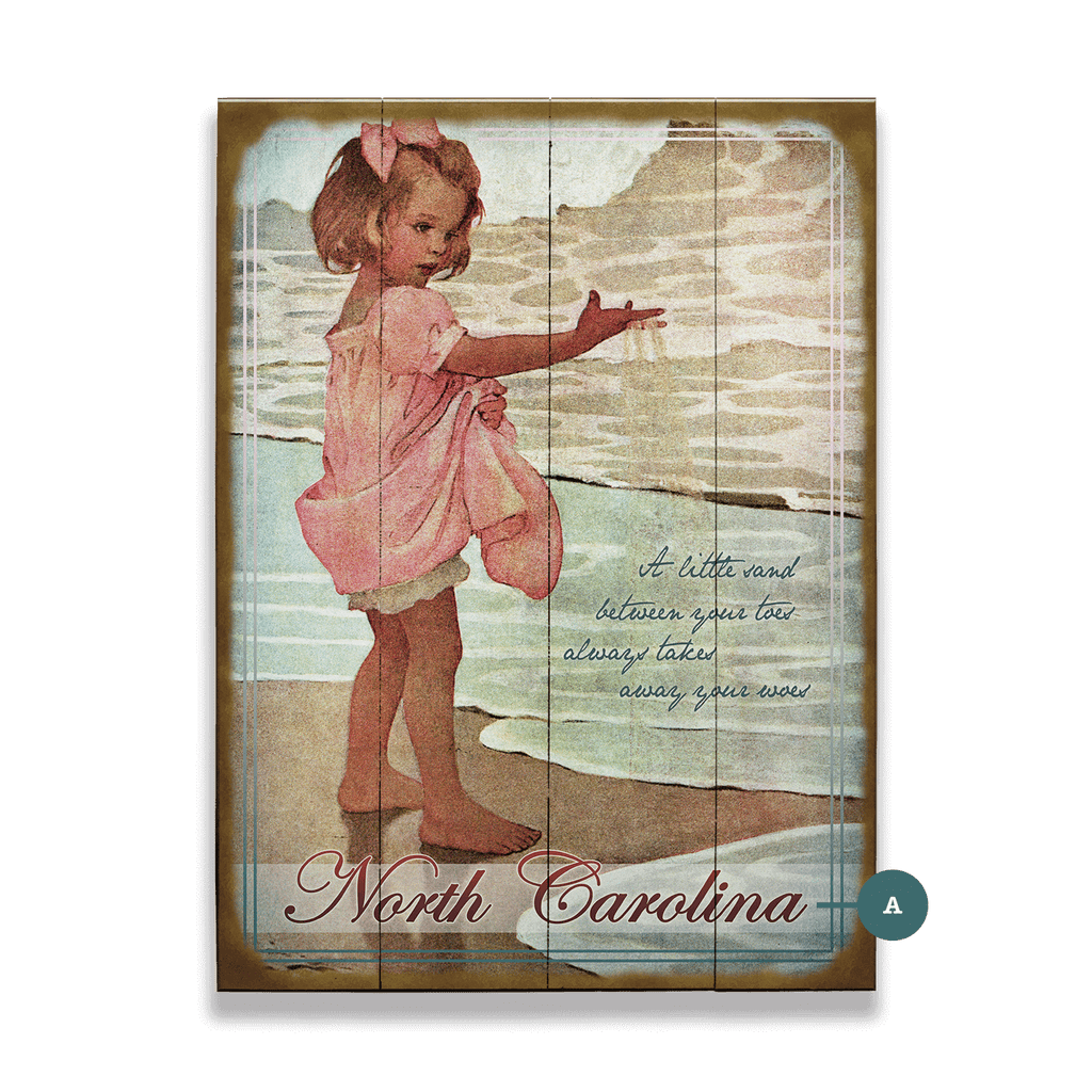A Little Sand Between Your Toes - Wood & Metal Wall Art – Old Wood Signs