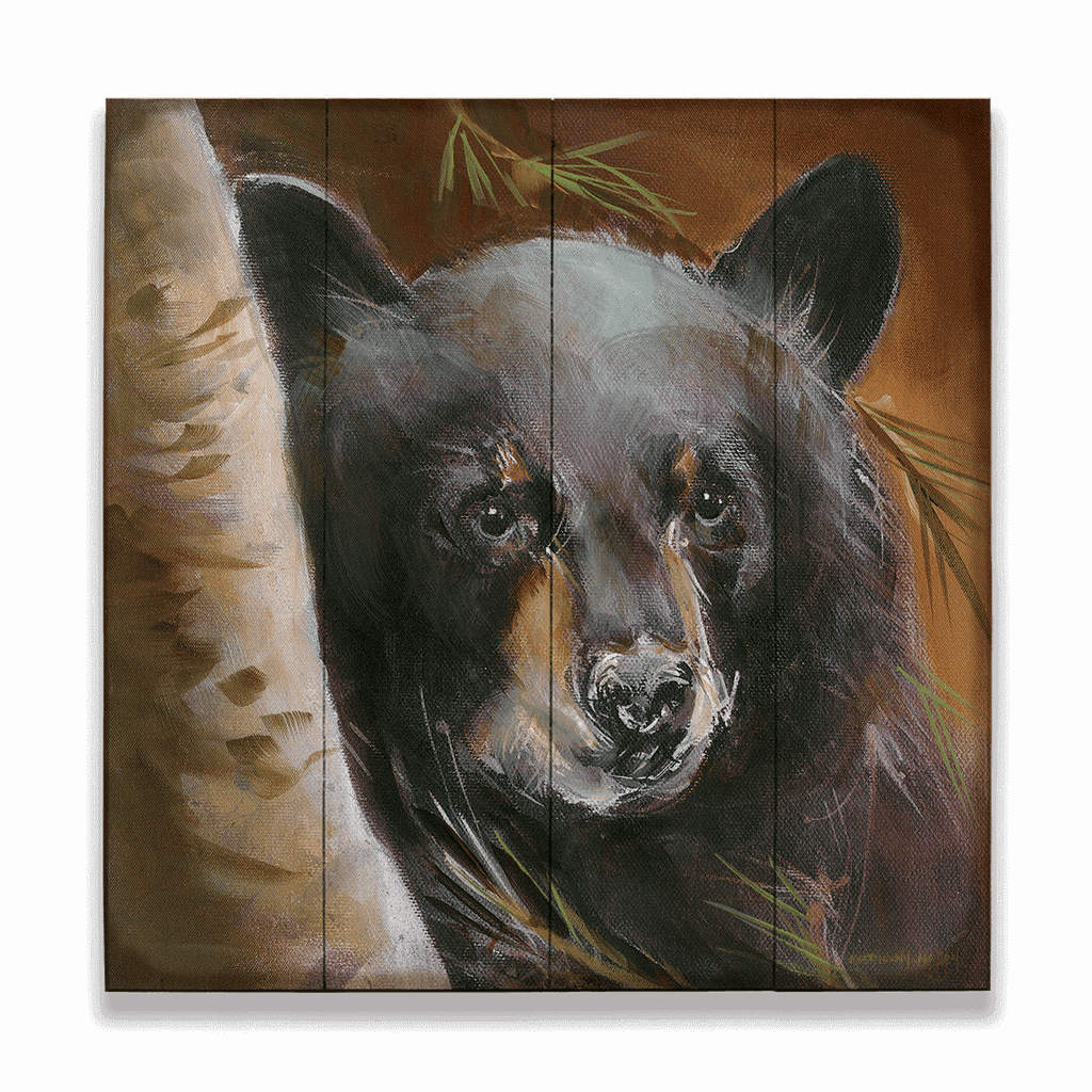 Bear in Branches: Bear 1 - Wood & Metal Wall Art – Old Wood Signs