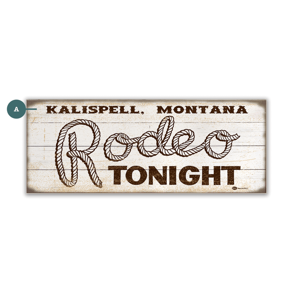 Rodeo Tonight - Wood & Metal Wall Art – Old Wood Signs