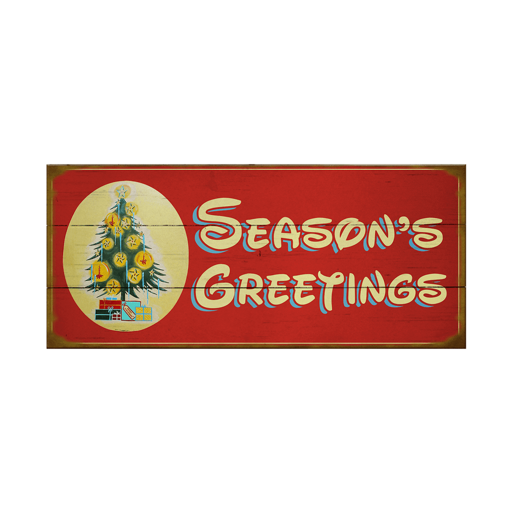 Season's Greetings - Wood & Metal Wall Art – Old Wood Signs