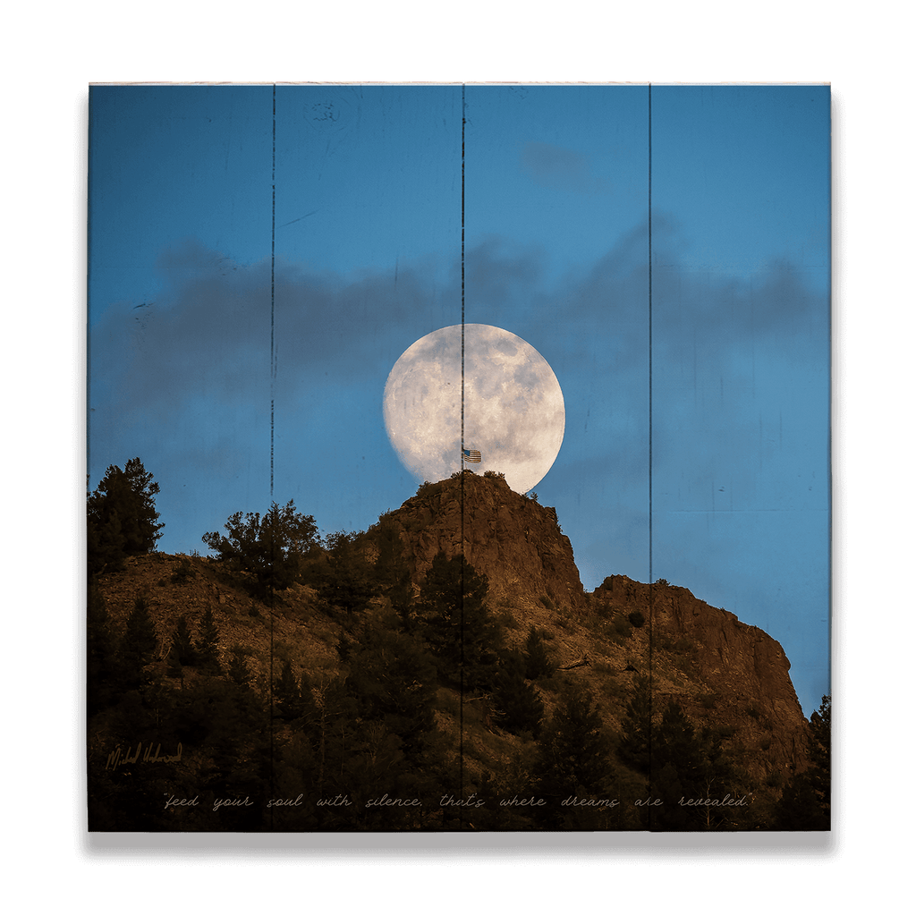 Full Moon Rises - Wood & Metal Wall Art – Old Wood Signs