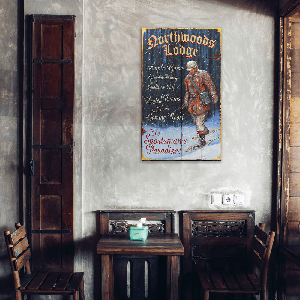 Northwoods Lodge - Wood & Metal Wall Art – Old Wood Signs