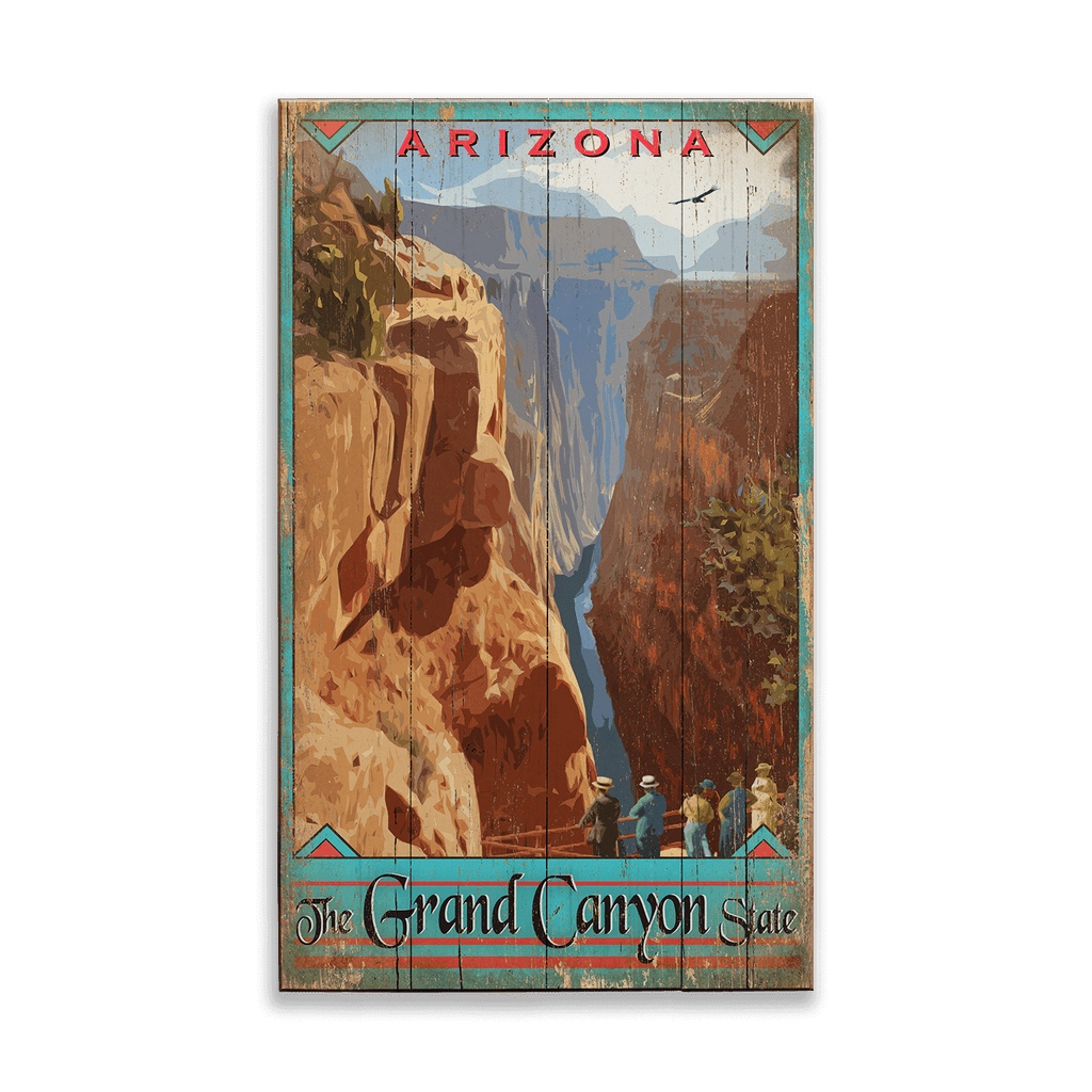 The Grand Canyon State - Wood & Metal Wall Art – Old Wood Signs