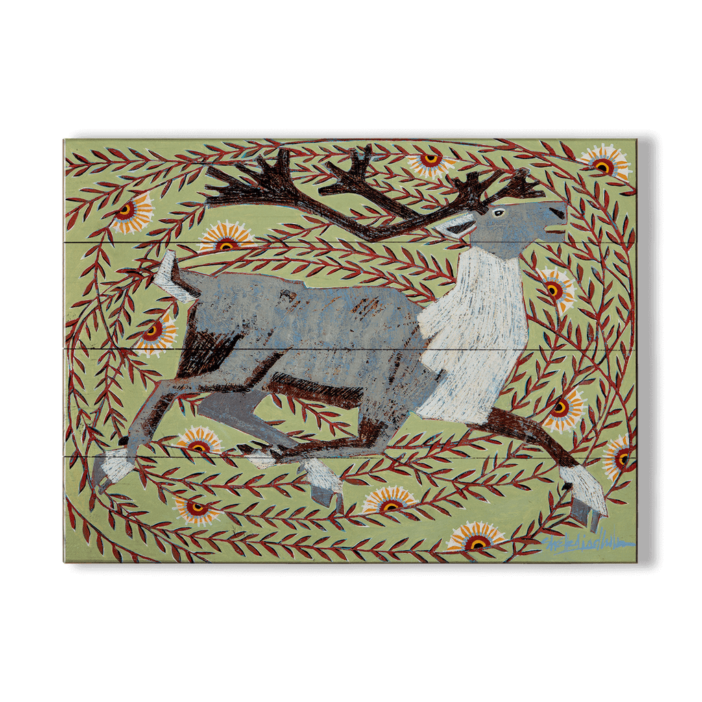 Woodland Caribou - Wood & Metal Wall Art – Old Wood Signs