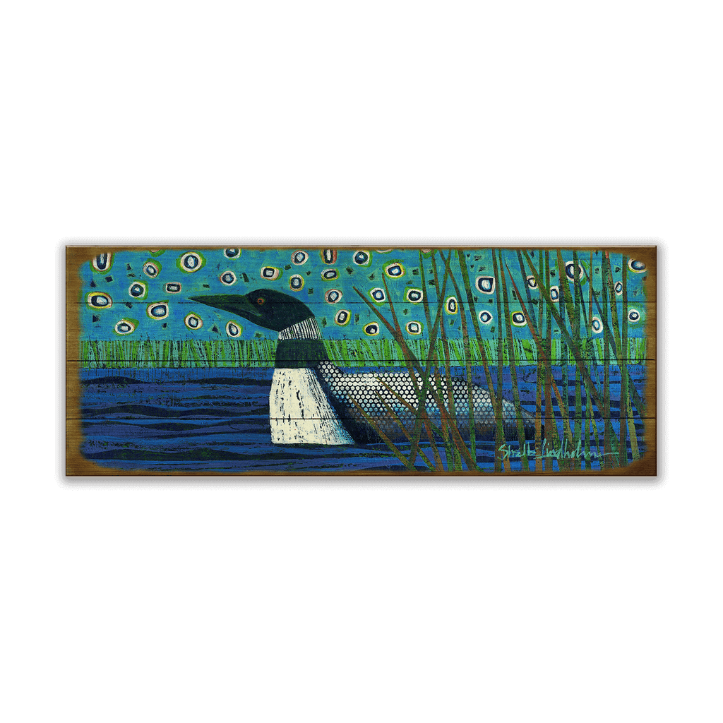 Lone Loon - Wood & Metal Wall Art – Old Wood Signs