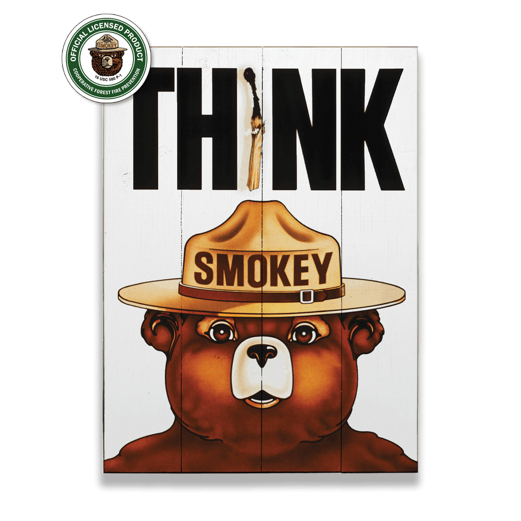 Smokey Bear 1974 Think Poster: Generic - Wood & Metal Wall Art – Old ...