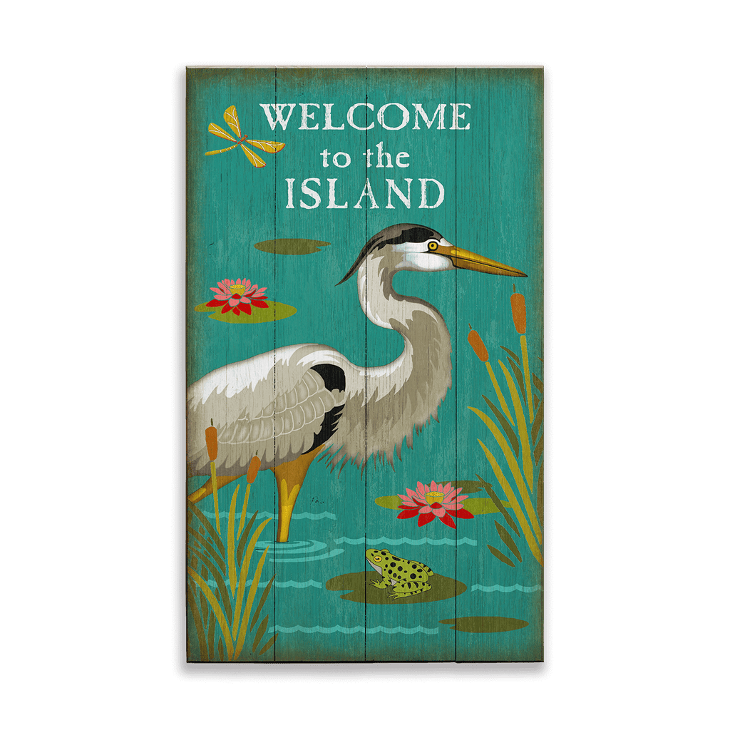 Welcome to the Island - Wood & Metal Wall Art – Old Wood Signs