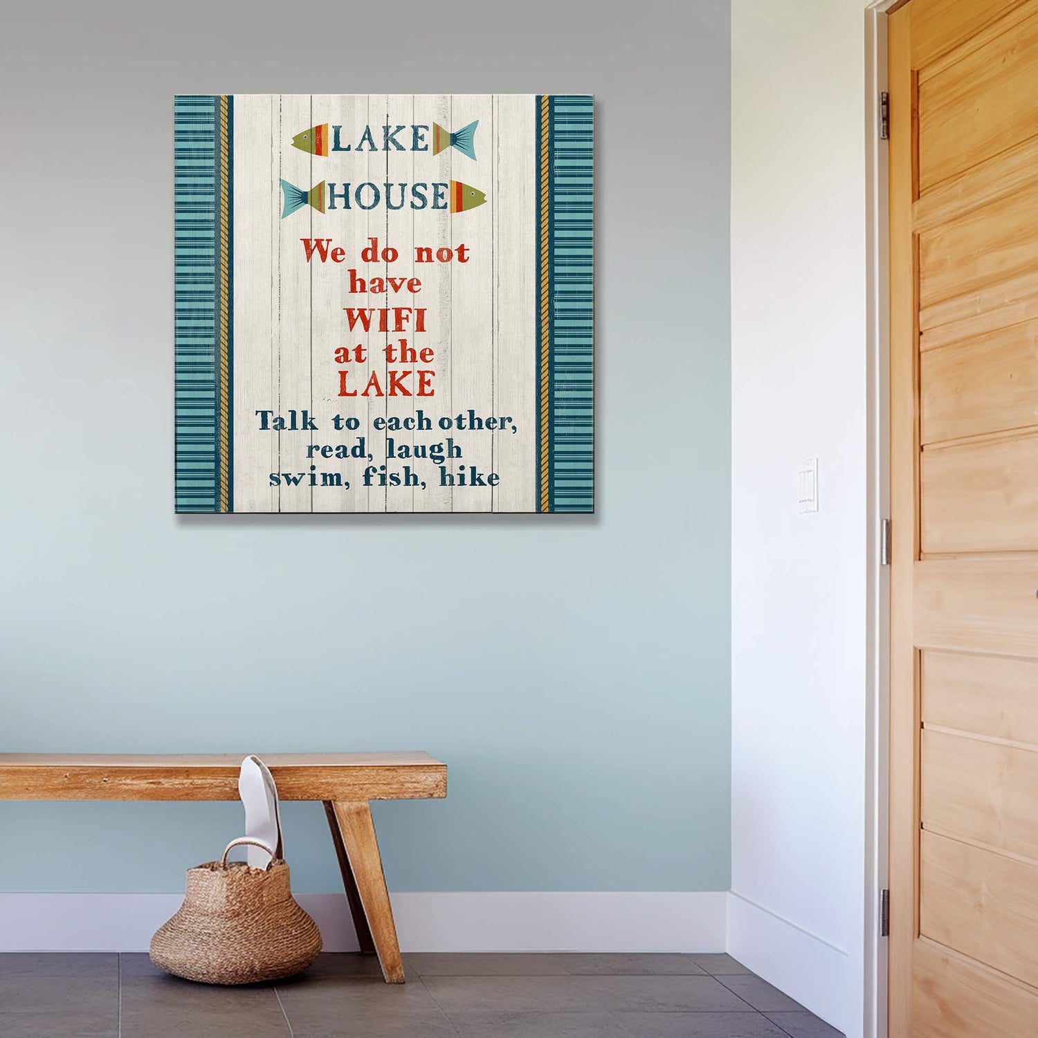 Lake House Rules: Generic - Wood & Metal Wall Art – Old Wood Signs