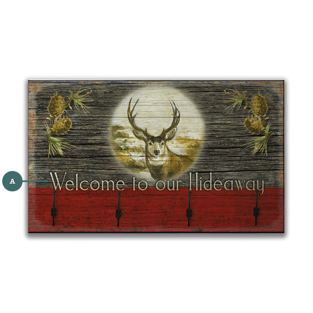 Deer Hideaway Coatrack – Old Wood Signs