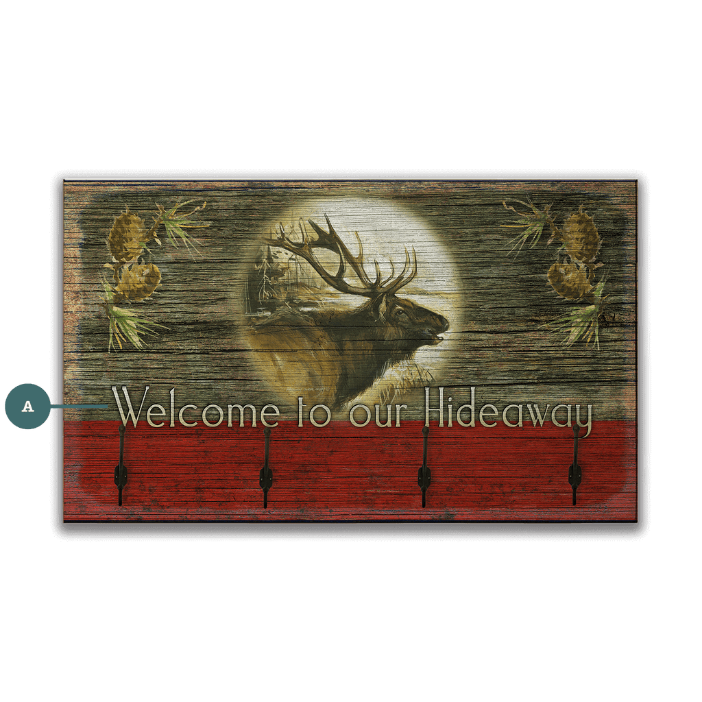 Elk Hideaway Coatrack – Old Wood Signs