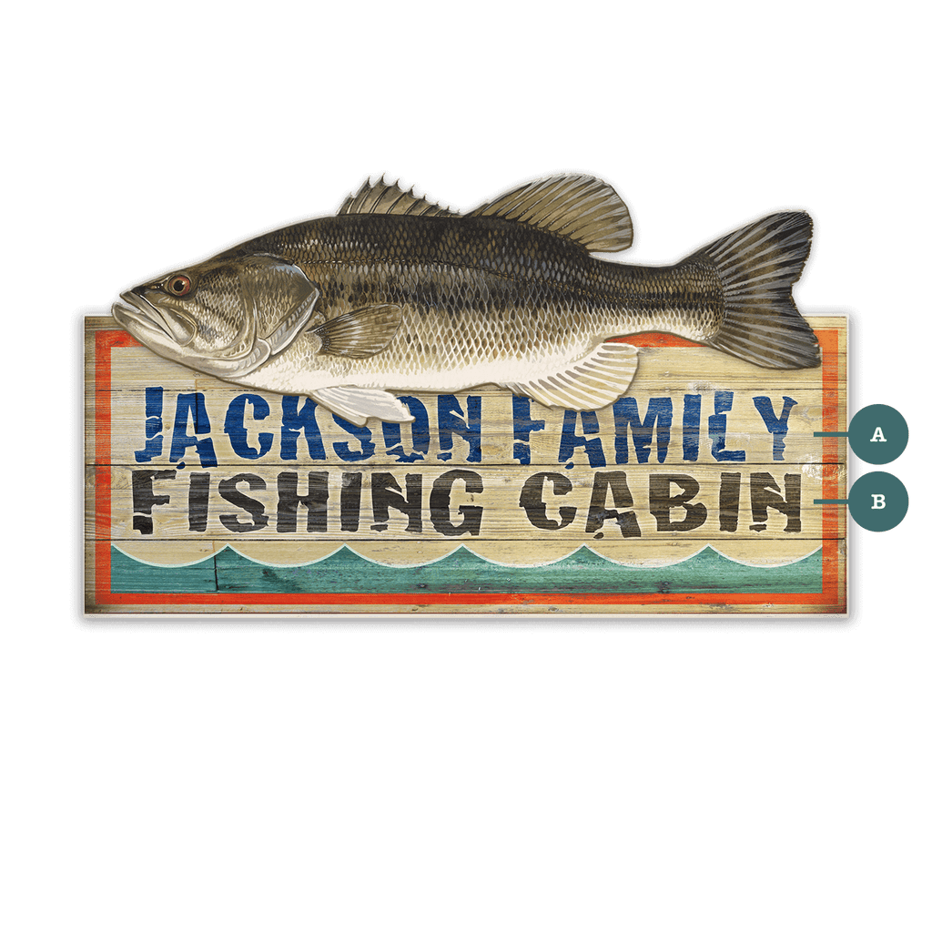 Freshwater Fishing Cabin - Wood Wall Decor – Old Wood Signs