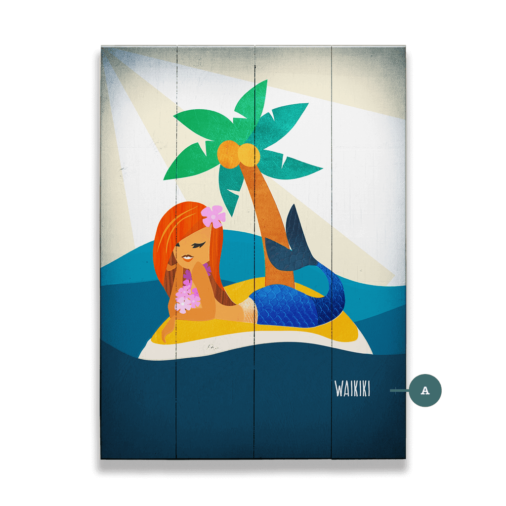 Mermaid's Haven - Wood & Metal Wall Art – Old Wood Signs